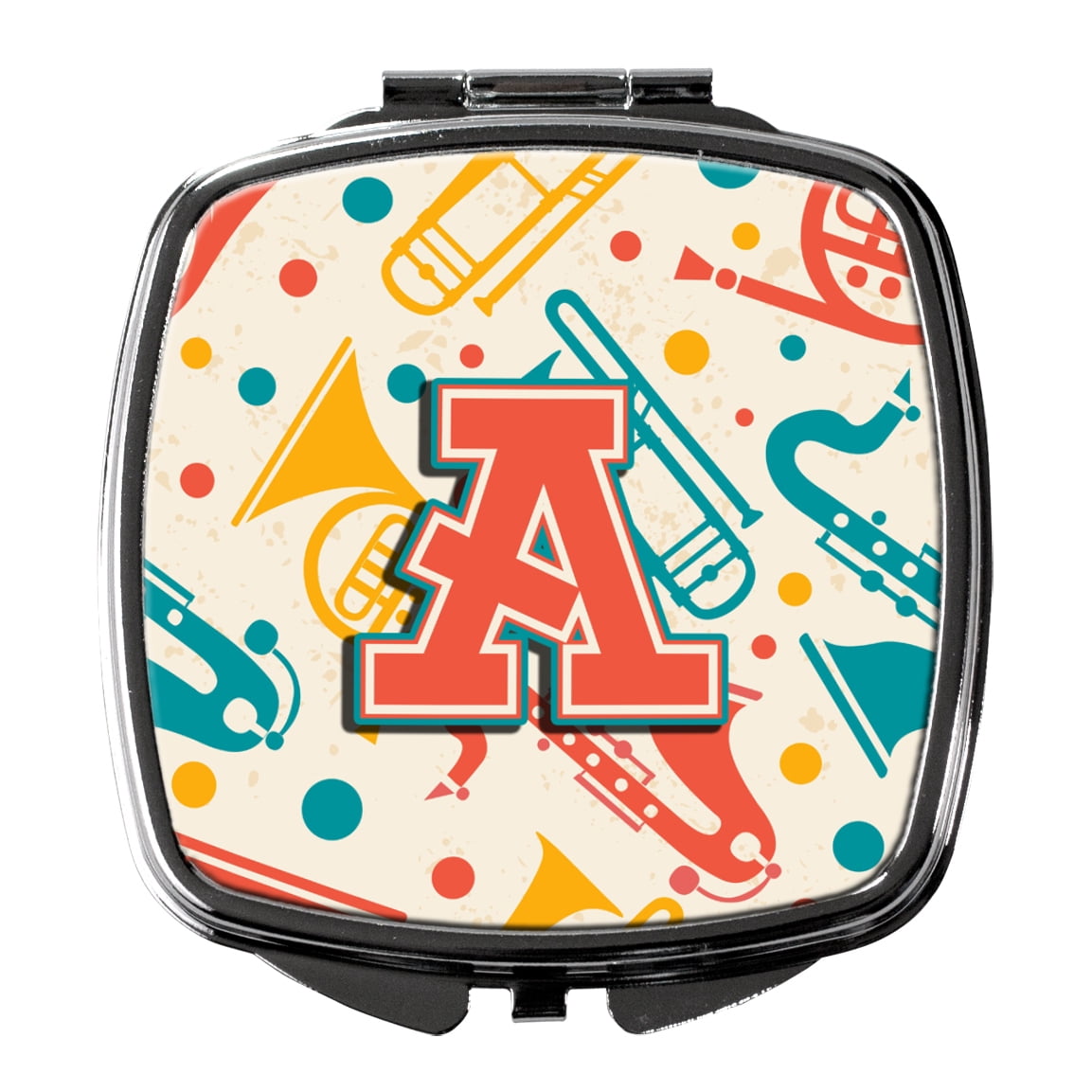 Carolines Treasures CJ2001-SCM-Parent Letter Retro Teal Orange Musical Instruments Initial ...