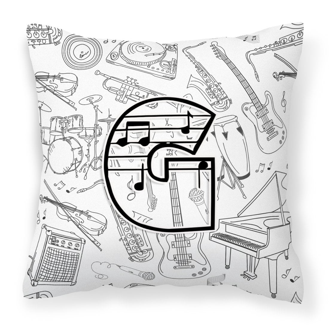 Carolines Treasures CJ2007-GPW1414 Letter G Musical Note Letters Canvas ...