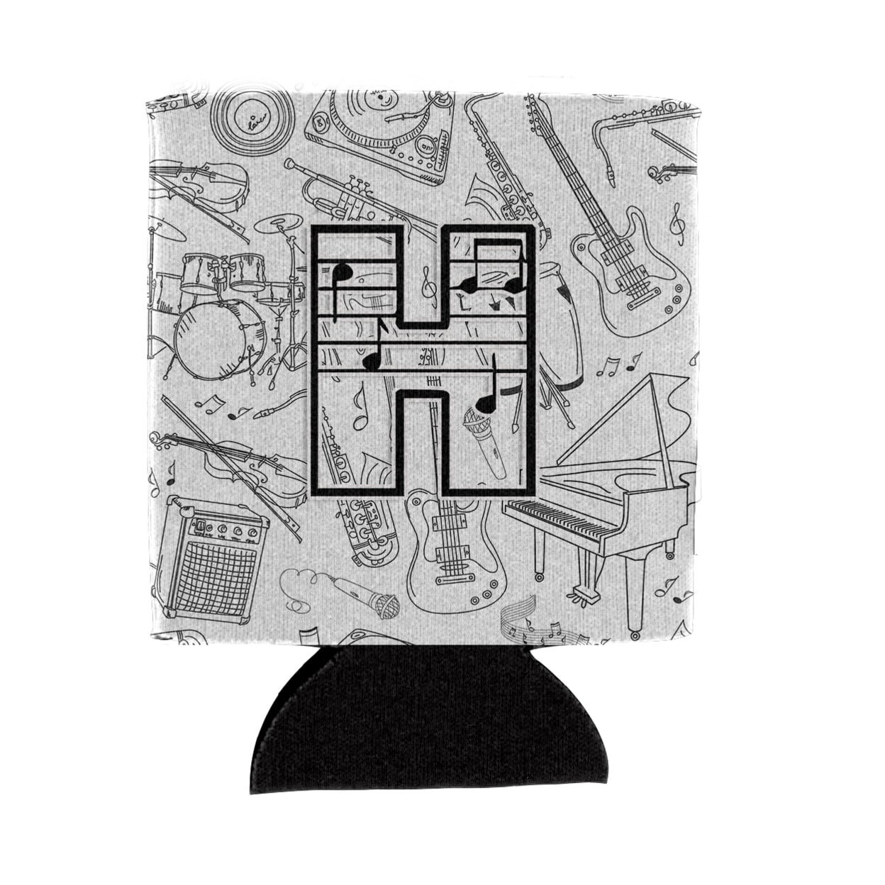 Carolines Treasures CJ2007-HCC Letter H Musical Note Letters Can or ...