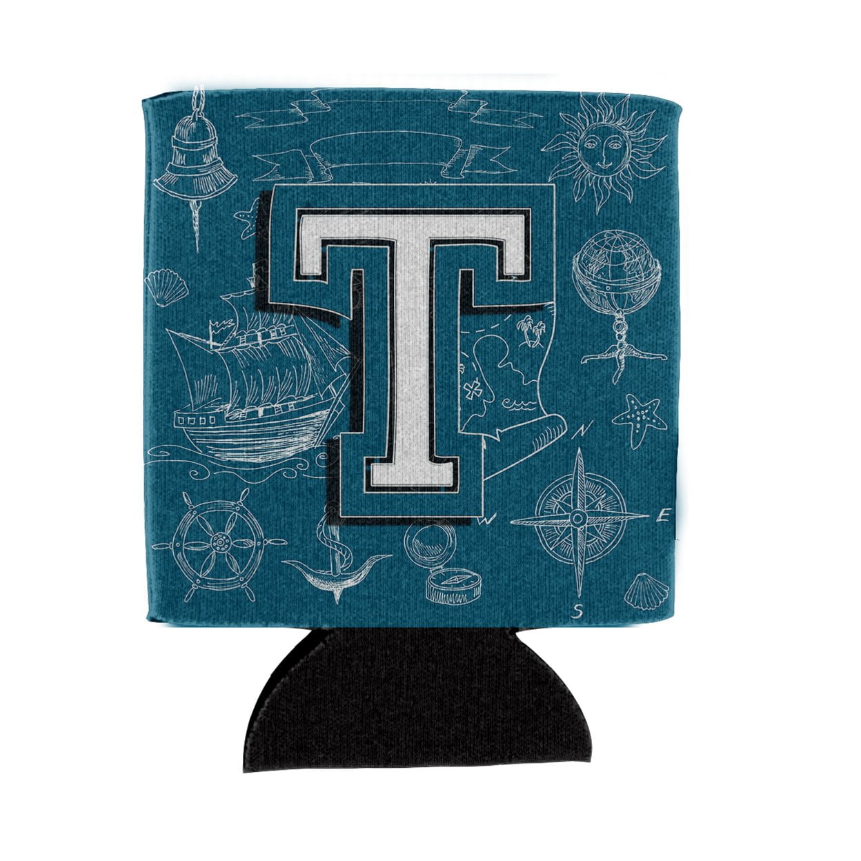 Carolines Treasures CJ2014-TCC Letter T Sea Doodles Initial Alphabet ...