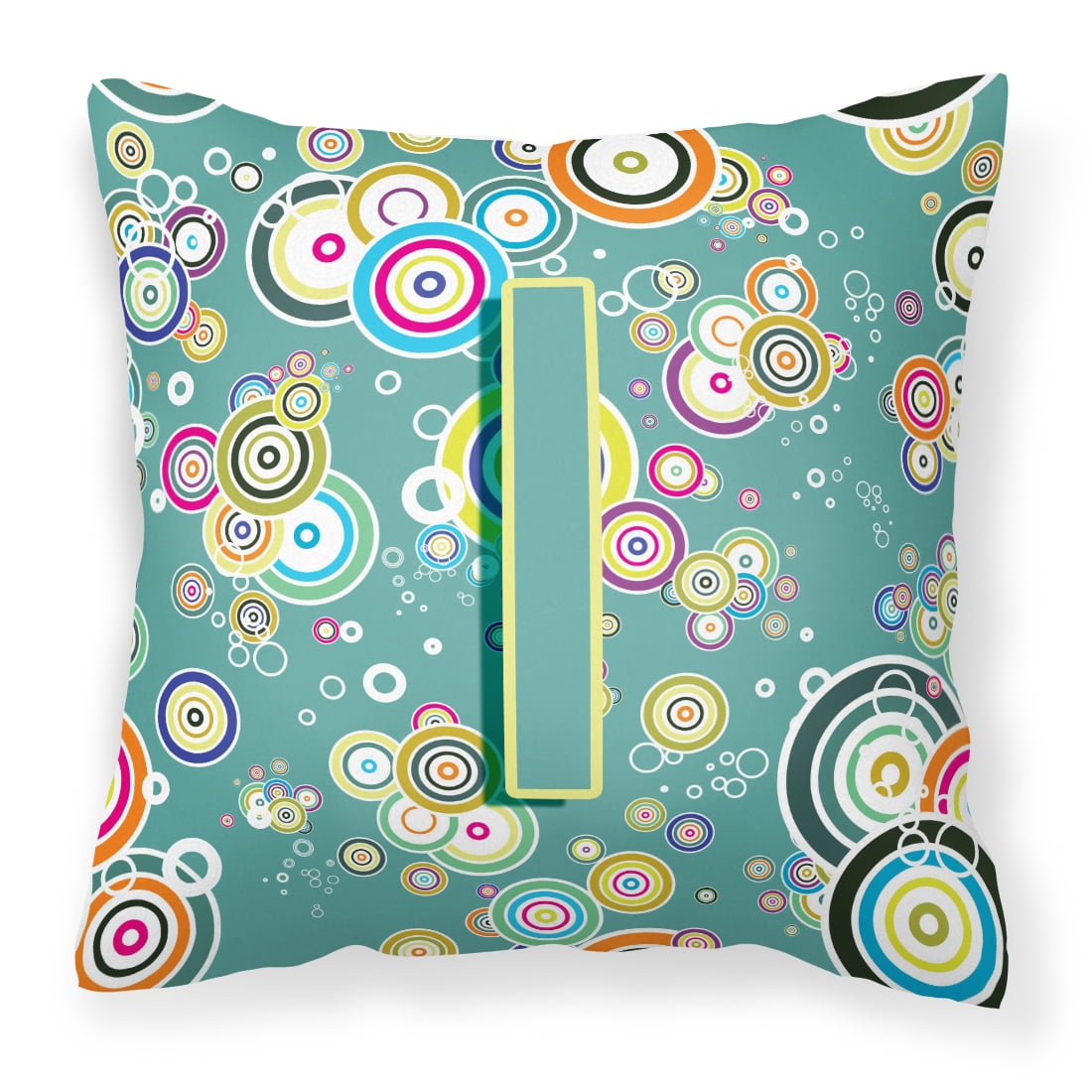 Carolines Treasures CJ2015-IPW1414 Letter I Circle Circle Teal Initial ...