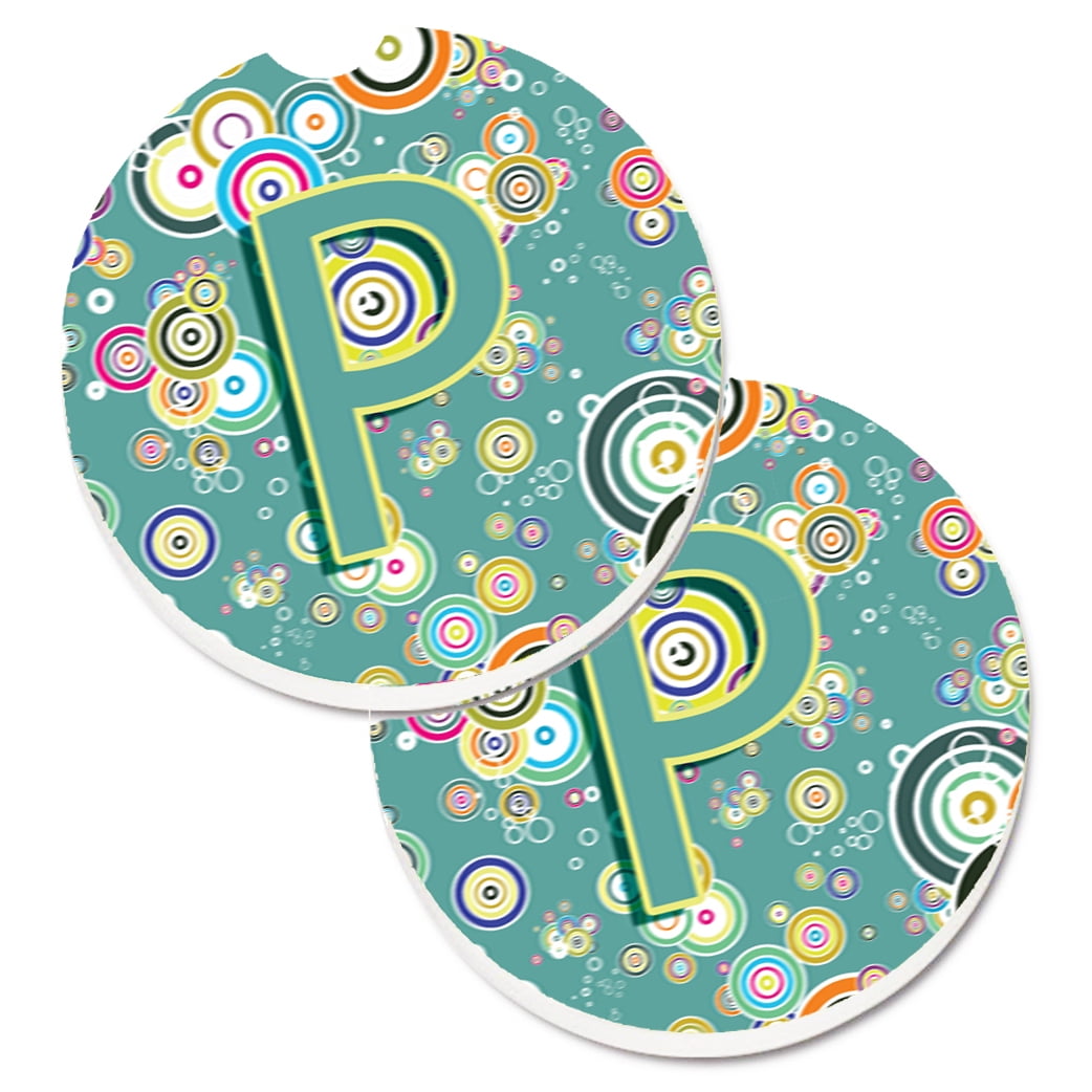Carolines Treasures CJ2015-PCARC Letter P Circle Circle Teal Initial ...