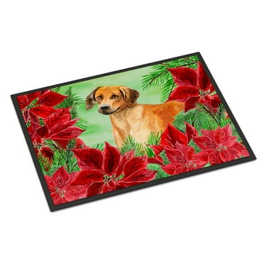 Red Longhaired Dachshund Door Mat - Walmart.com