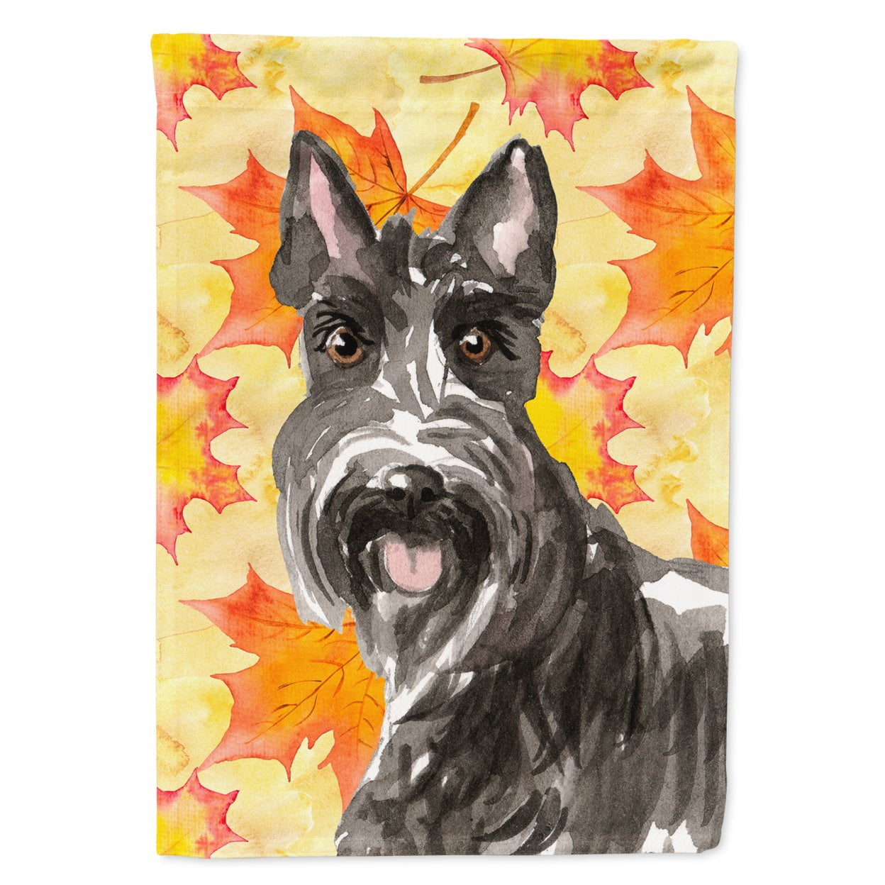 Carolines Treasures CK1828GF Fall Leaves Scottish Terrier Flag Garden ...