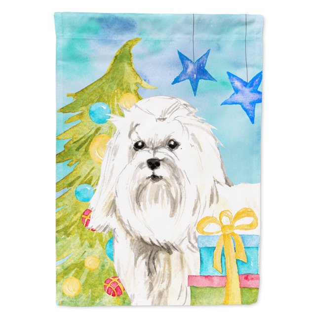 Carolines Treasures CK1871GF Christmas Tree Maltese Flag Garden Size ...