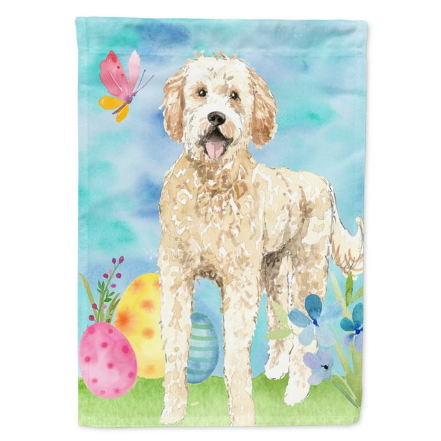 Carolines Treasures CK1916GF Easter Eggs Goldendoodle Flag Garden Size ...