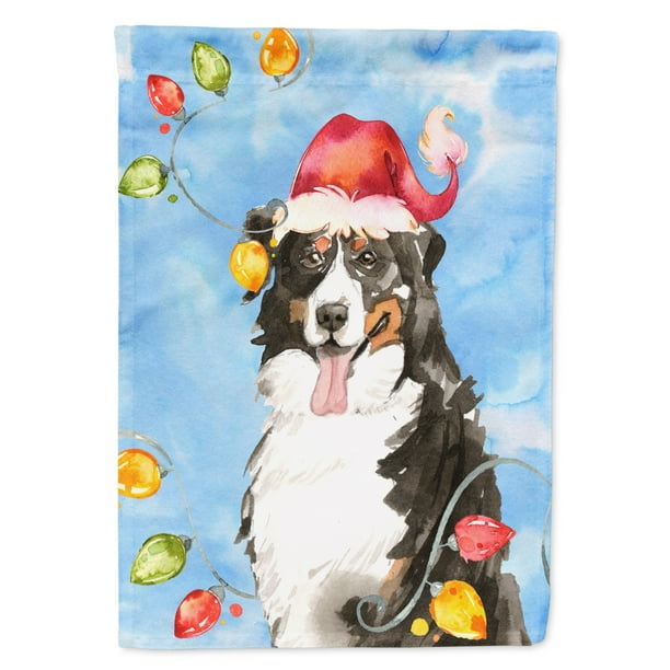 Carolines Treasures CK2469GF Christmas Lights Bernese Mountain Dog Flag Garden Size Small ...