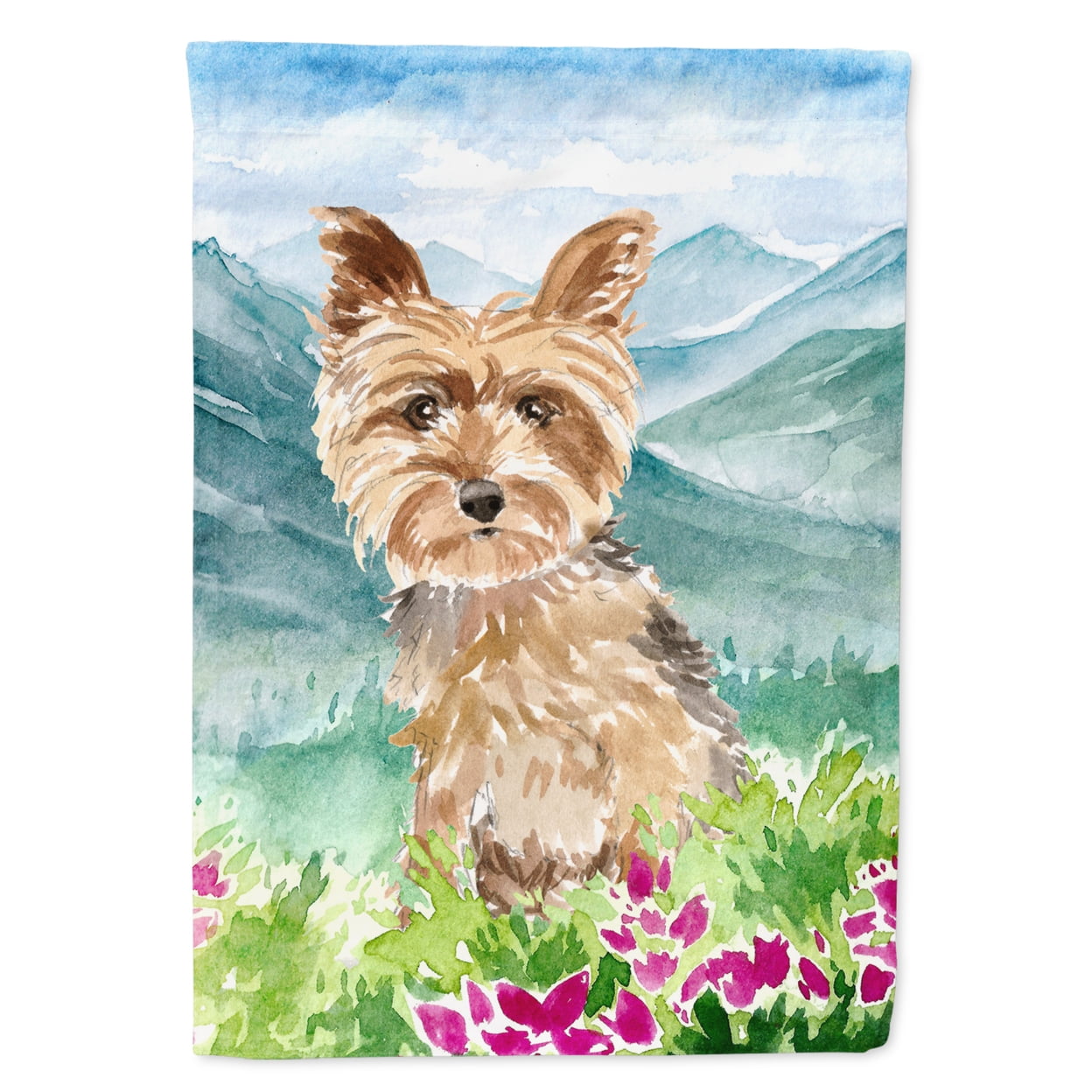 Carolines Treasures CK2512GF Mountian Flowers Yorkshire Terrier Yorkie ...