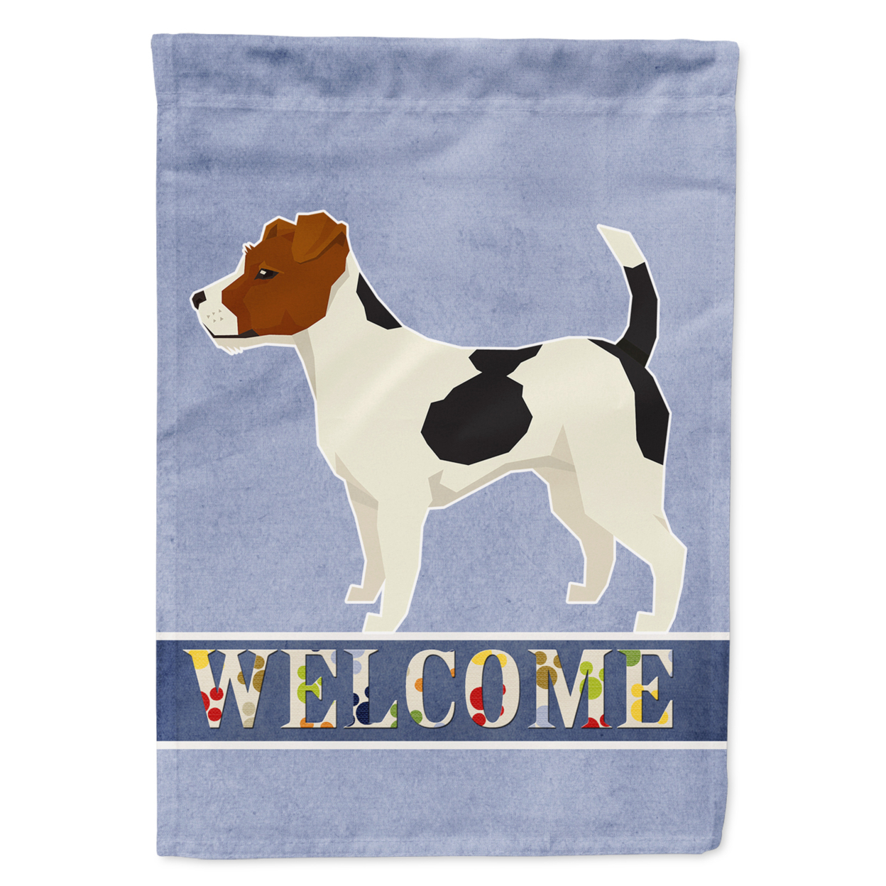 Carolines Treasures CK3606CHF Jack Russell Terrier Welcome Flag Canvas ...