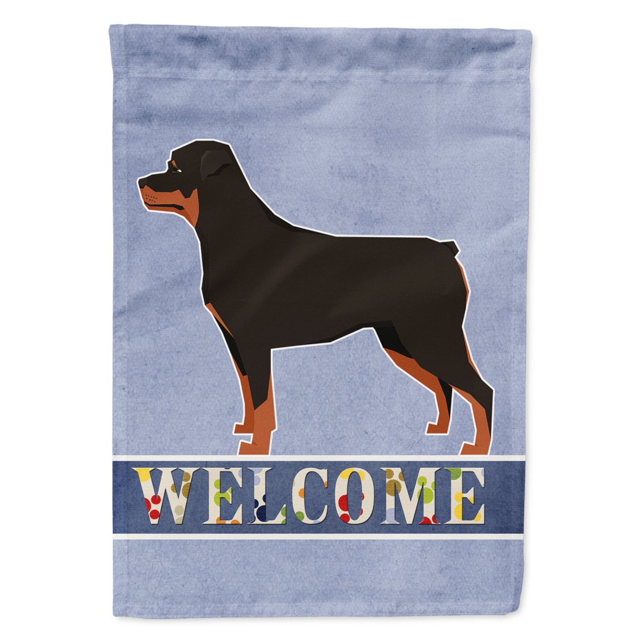 Rottweiler Welcome Flag Canvas House Size - Walmart.com