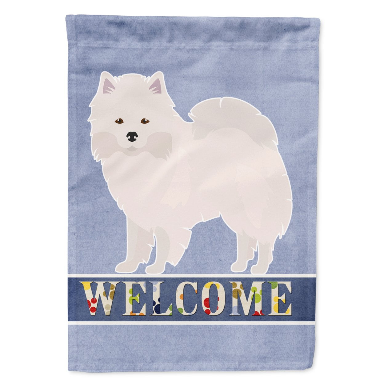 American Eskimo Welcome Flag Canvas House Size - Walmart Business Supplies