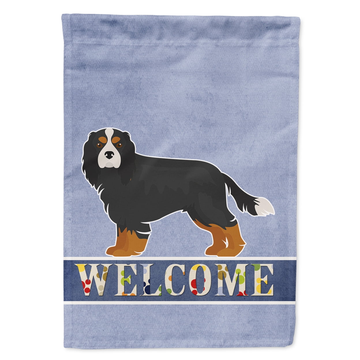 Cavalier King Charles Spaniel Tricolor Welcome Garden Flag - Walmart.com