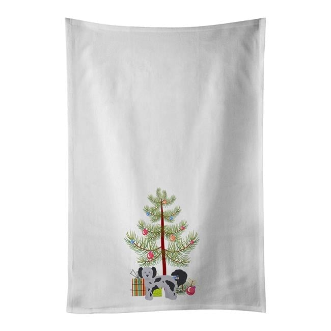 Carolines Treasures CK3872WTKT 28 x 19 in. Unisex Shih Poo Christmas ...