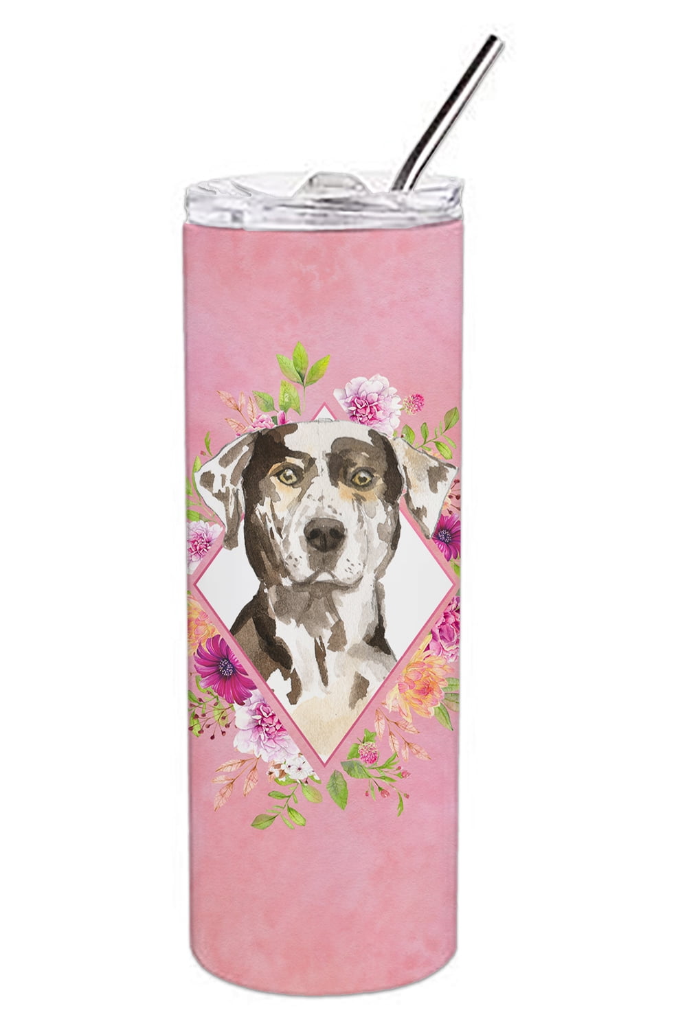 Carolines Treasures CK4249TBL20 Catahoula Leopard Dog Pink Flowers ...