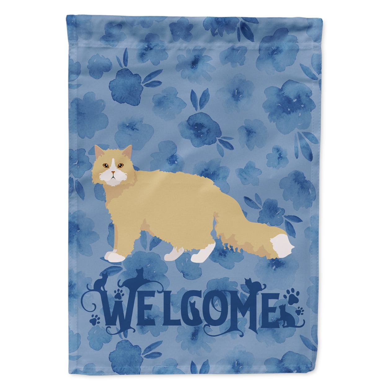 Carolines Treasures CK4934CHF Oregon Rex Cat Welcome Flag Canvas House ...