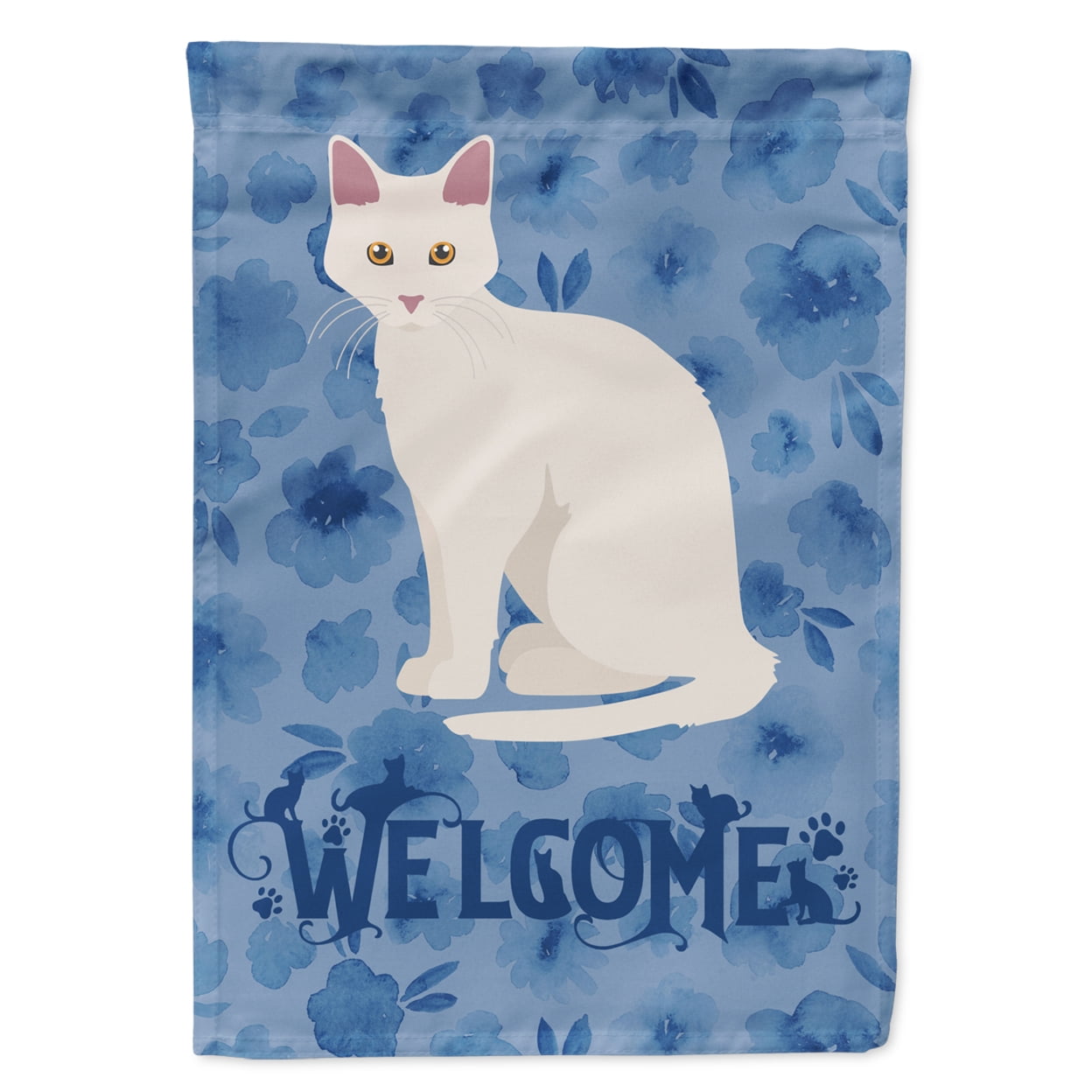 Carolines Treasures CK5010GF Aphrodite Giant Cat Welcome Flag Garden ...