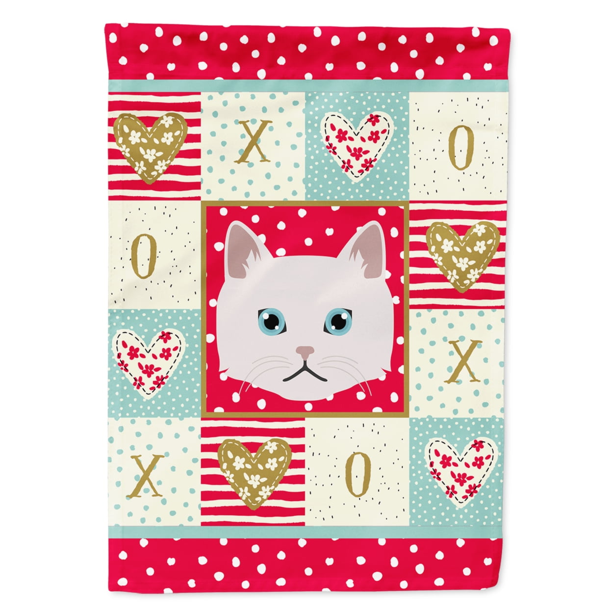 Carolines Treasures CK5135GF Napoleon Cat Love Flag Garden Size Small ...