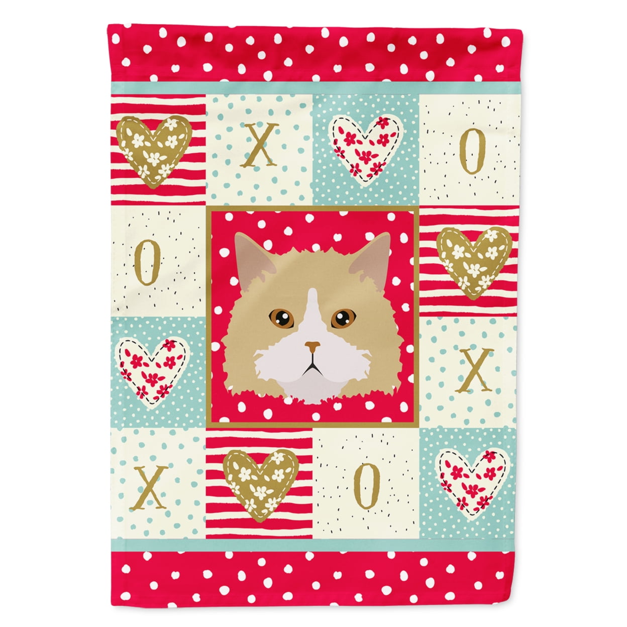 Carolines Treasures CK5140GF Oregon Rex Cat Love Flag Garden Size Small ...