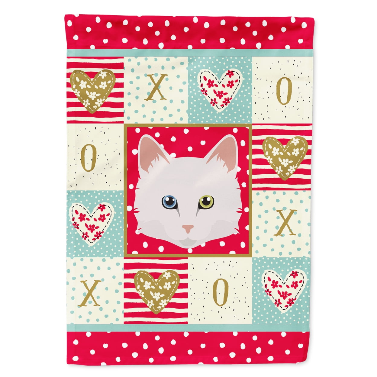 Turkish Angora Cat Garden Flag - Walmart Business Supplies