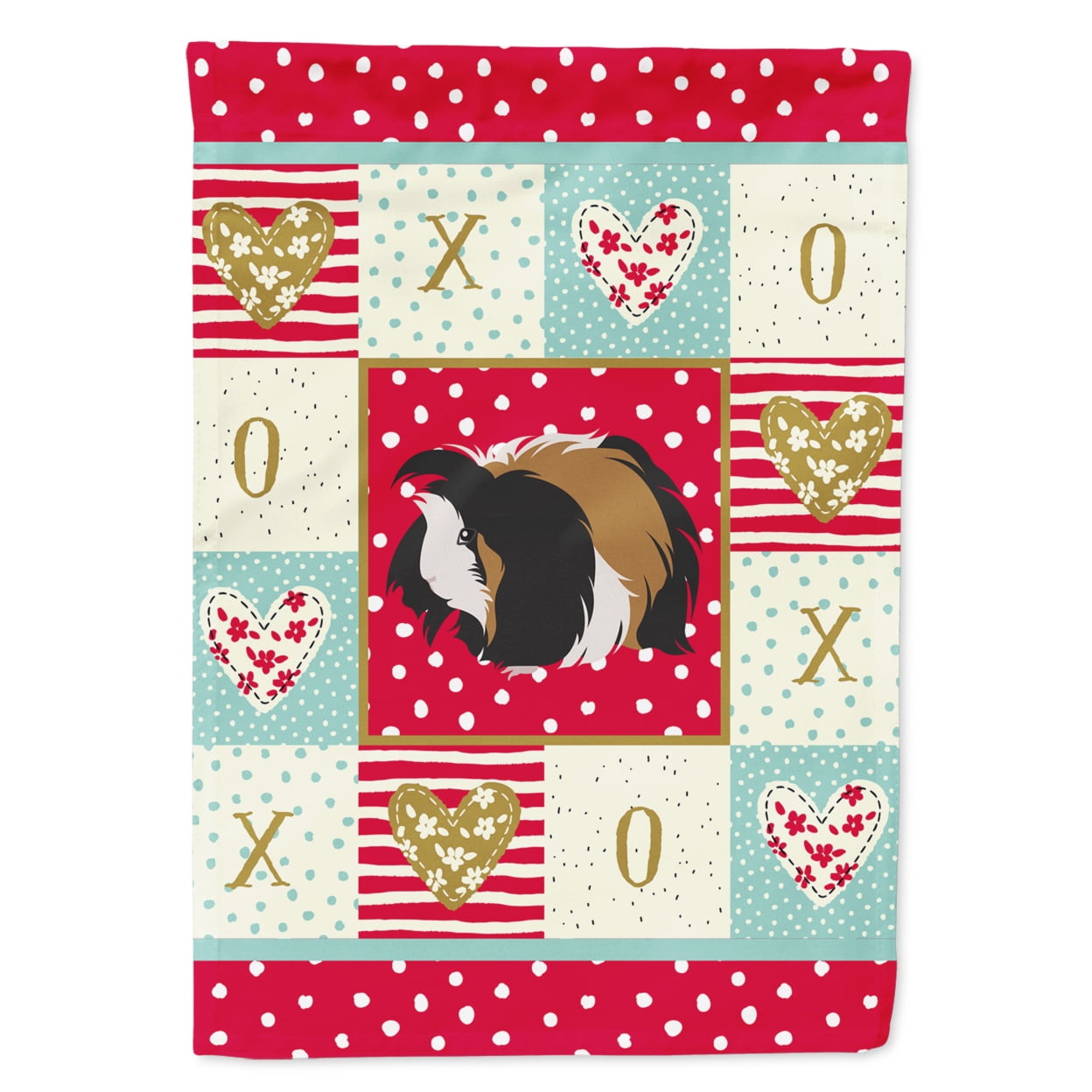 Carolines Treasures CK5433GF Sheba Guinea Pig Love Flag Garden Size ...