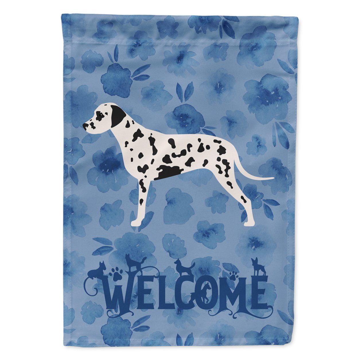 Carolines Treasures CK6110CHF Dalmatian Welcome Flag Canvas House Size ...