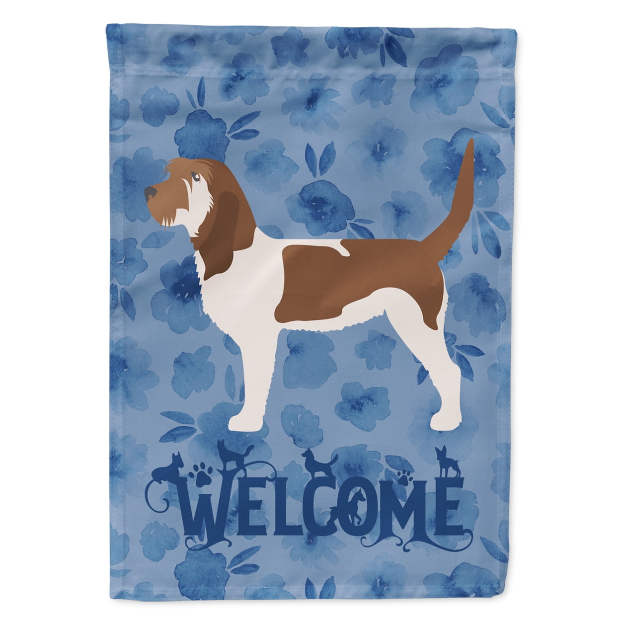 Carolines Treasures CK6117GF Grand Basset Griffon Vendeen Welcome Flag ...
