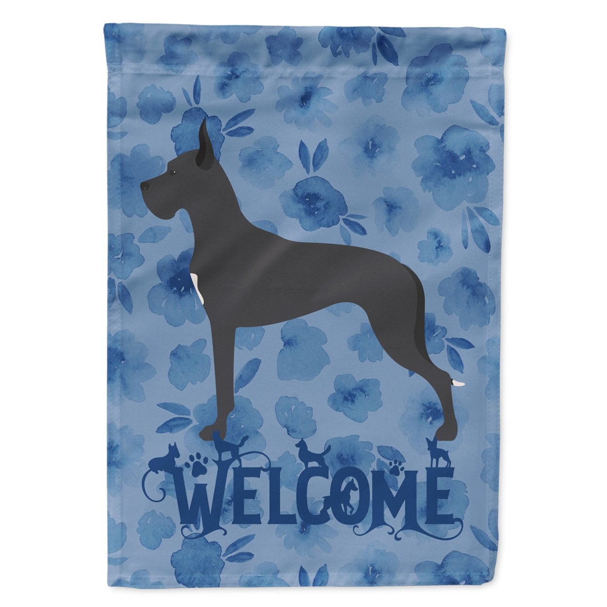 Carolines Treasures CK6202CHF Great Dane Welcome Flag Canvas House Size ...