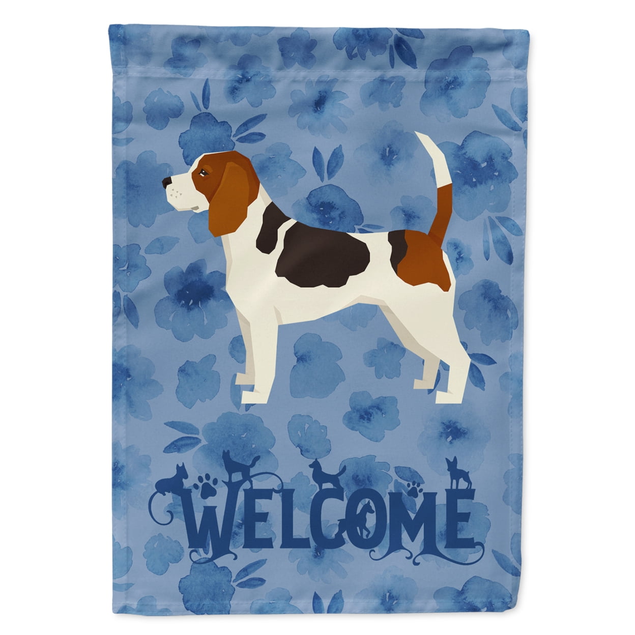 Carolines Treasures CK6223CHF Beagle Welcome Flag Canvas House Size ...