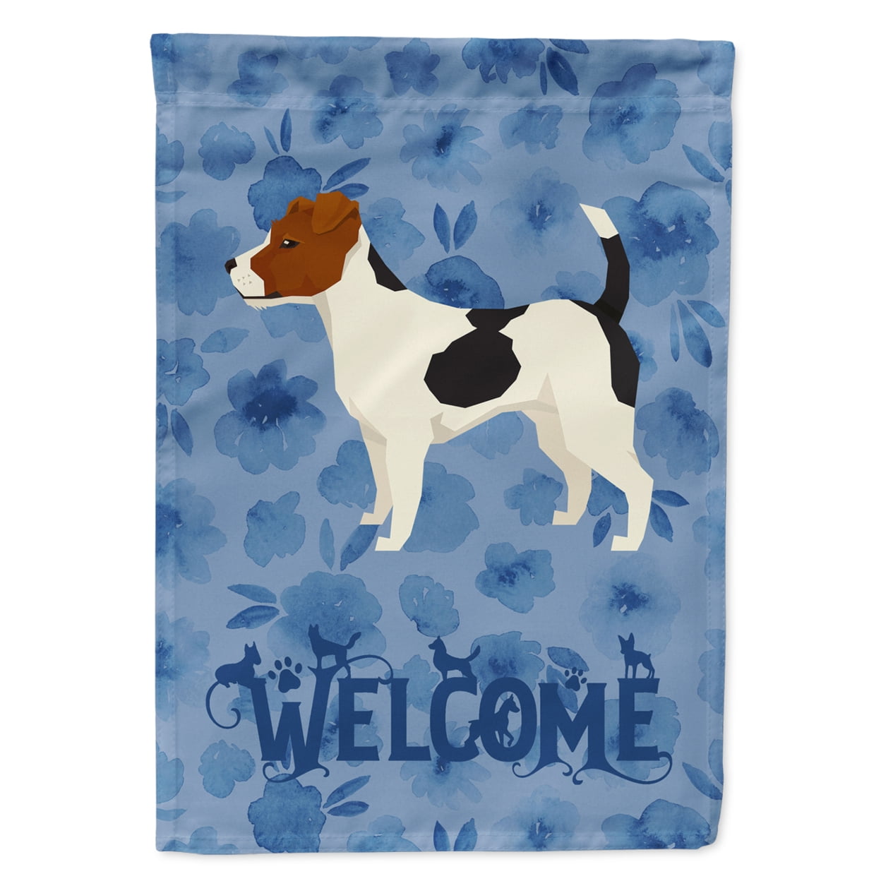 Carolines Treasures CK6251GF Jack Russell Terrier Welcome Flag Garden ...