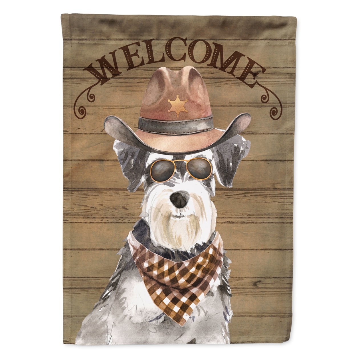 Carolines Treasures CK6343GF Schnauzer Country Dog Flag Garden Size ...