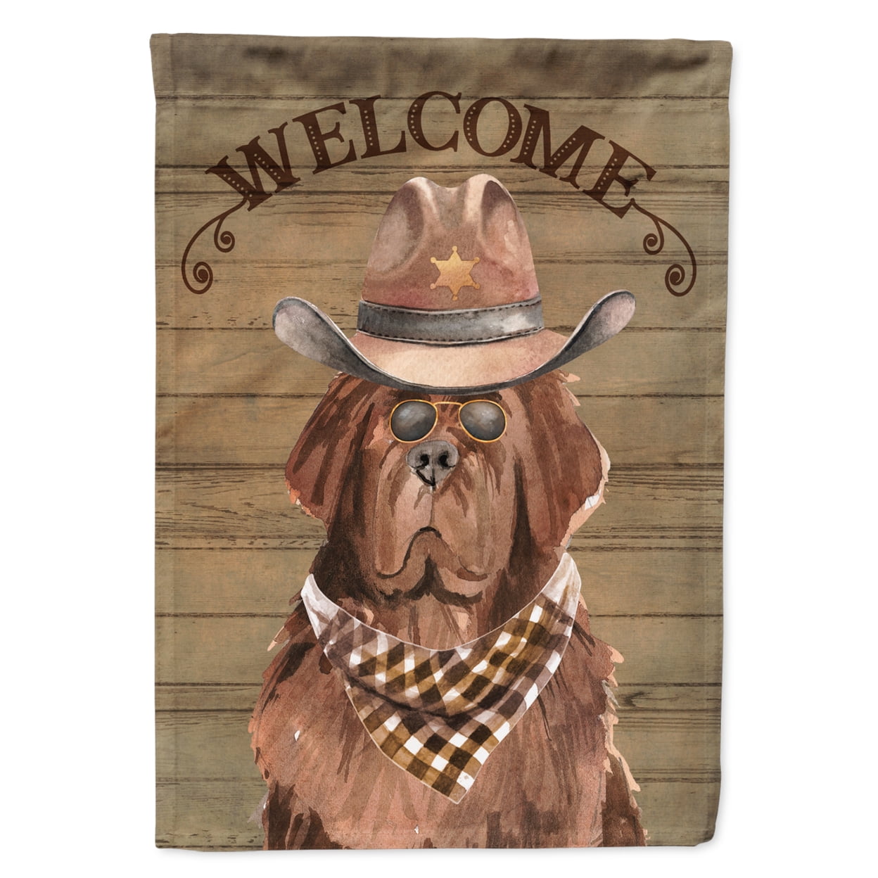 Carolines Treasures CK6344GF Newfoundland Country Dog Flag Garden Size ...