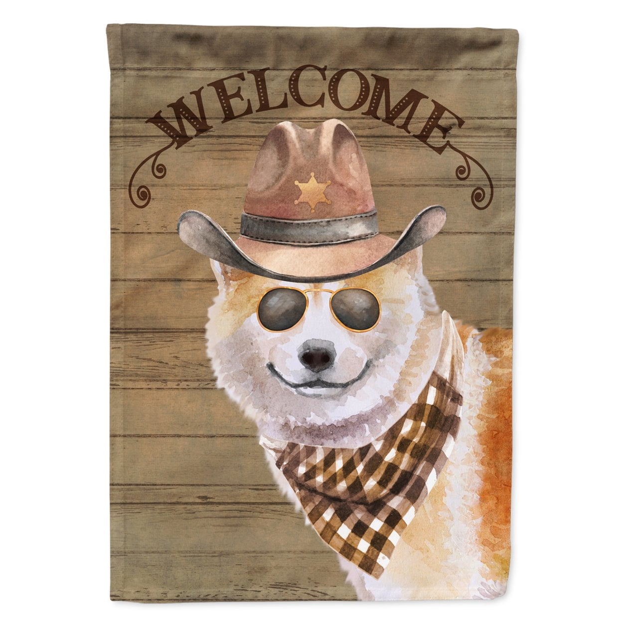 Shiba Inu Country Dog Flag Canvas House Size - Walmart.com