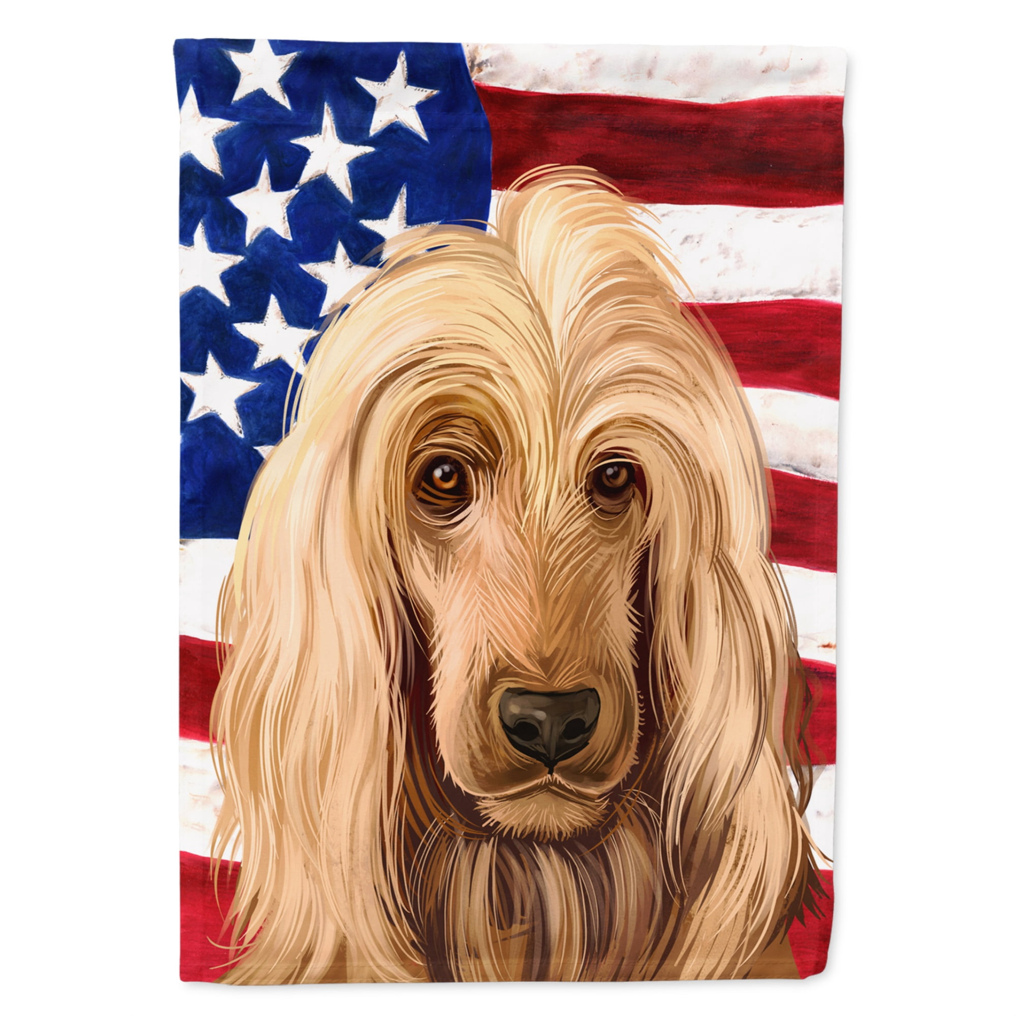 English Cocker Spaniel American Flag Garden Flag - Walmart.com