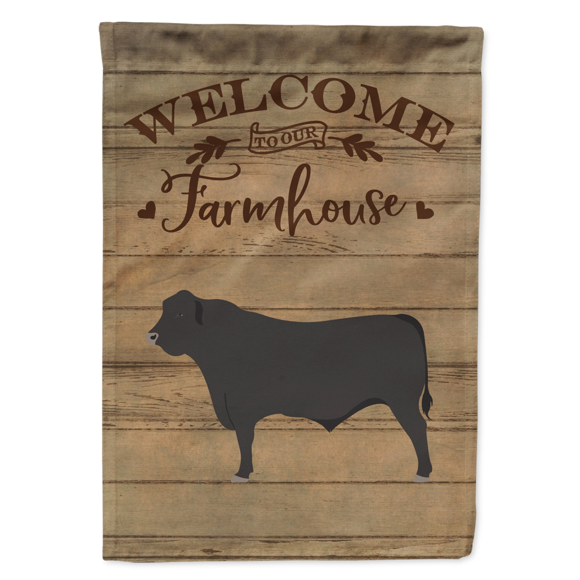 Black Angus Cow Welcome Garden Flag - Walmart.com