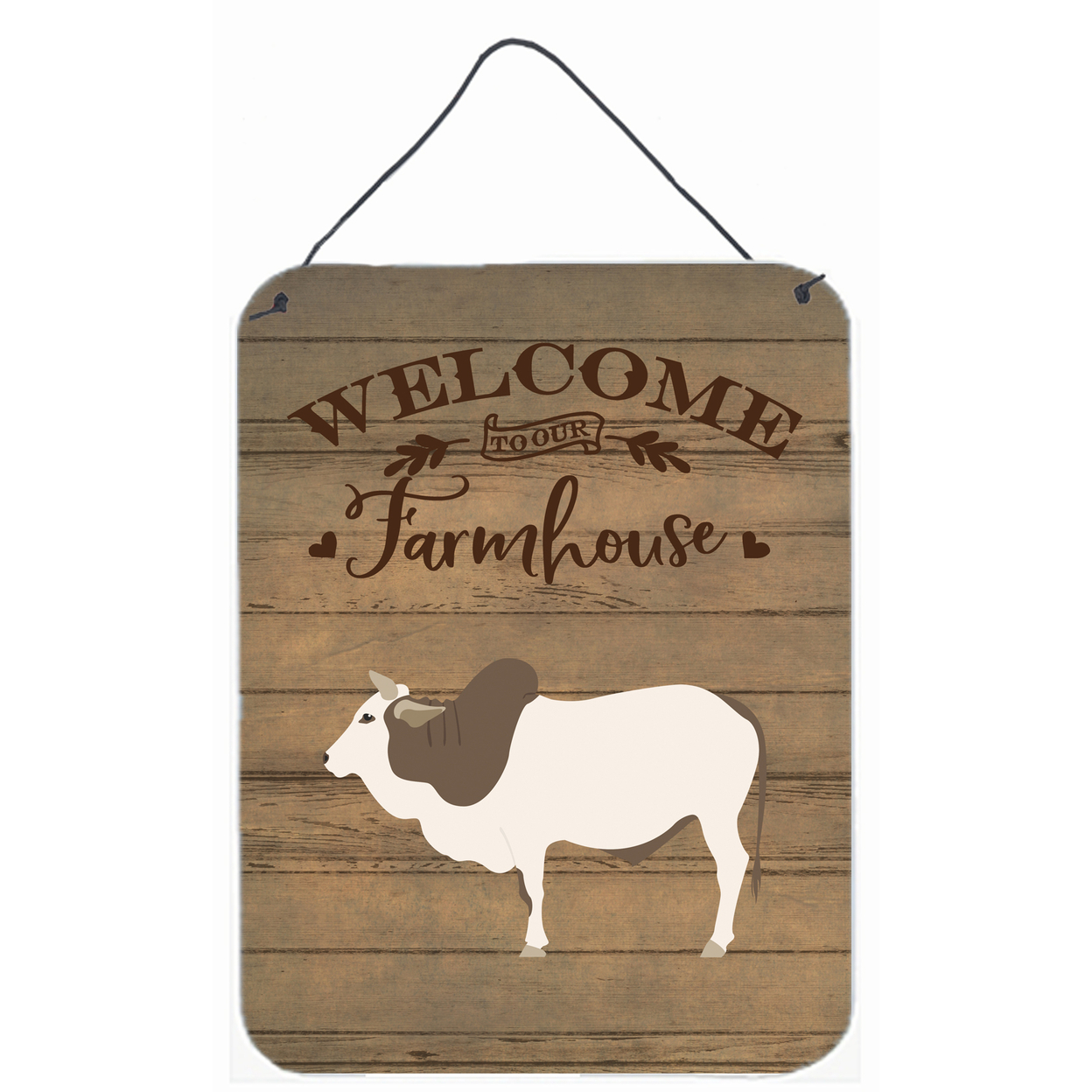 Carolines Treasures CK6774DS1216 12 x 16 in. Malvi Cow Welcome Wall or ...