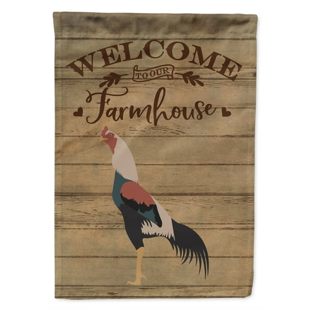 Carolines Treasures CK6782CHF Kulang Chicken Welcome Canvas House Size ...