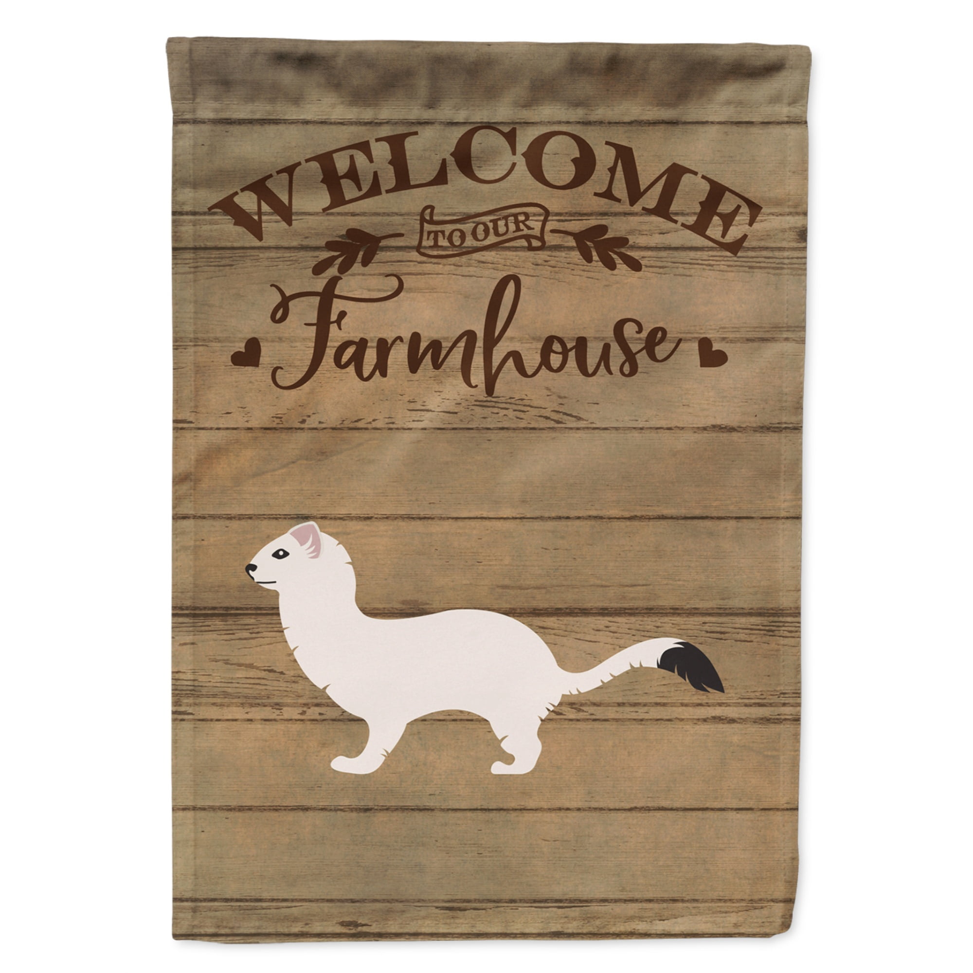 Caroline's Treasures CK6816GF Stoat Short-tailed Weasel Welcome Flag ...