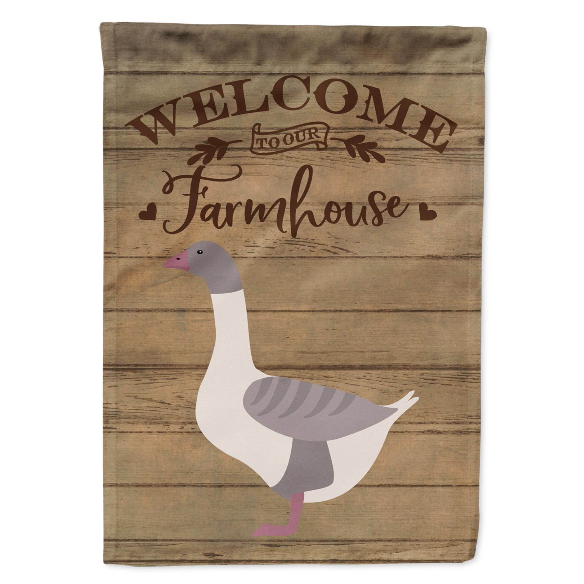 Caroline's Treasures CK6845CHF Buff Grey Back Goose Welcome Flag Canvas ...