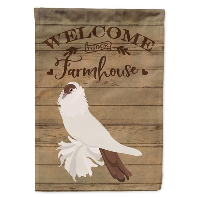 Carolines Treasures CK6888GF German Helmet Pigeon Welcome Garden Flag ...