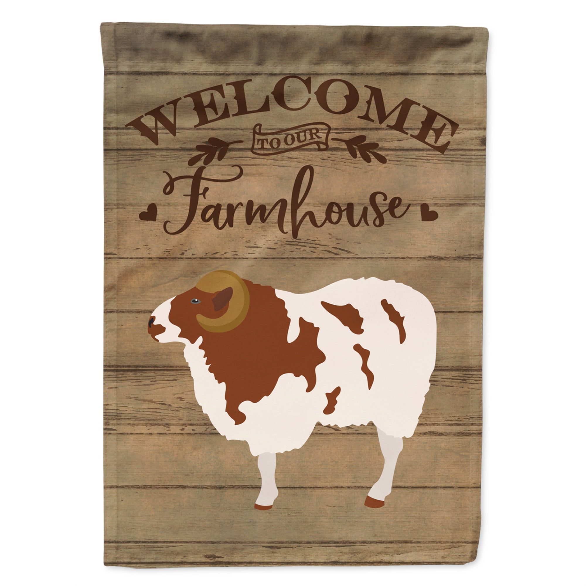 Caroline's Treasures CK6919CHF Jacob Sheep Welcome Flag Canvas House ...