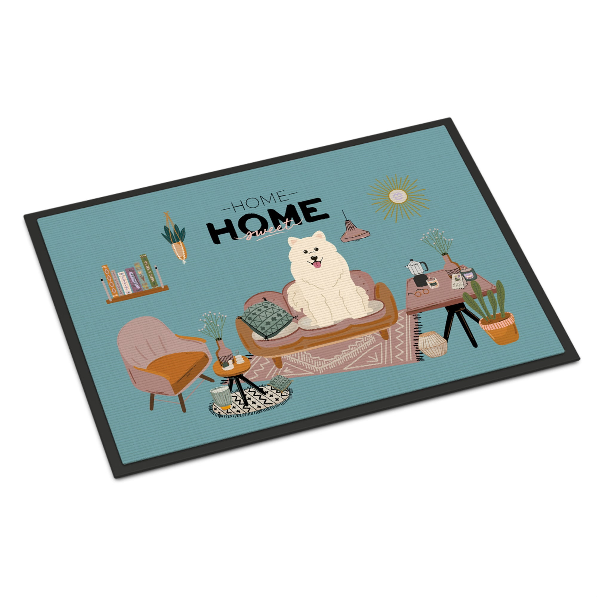 Samoyed Sweet Home Indoor or Outdoor Mat 18x27 CK7875MAT - Walmart ...