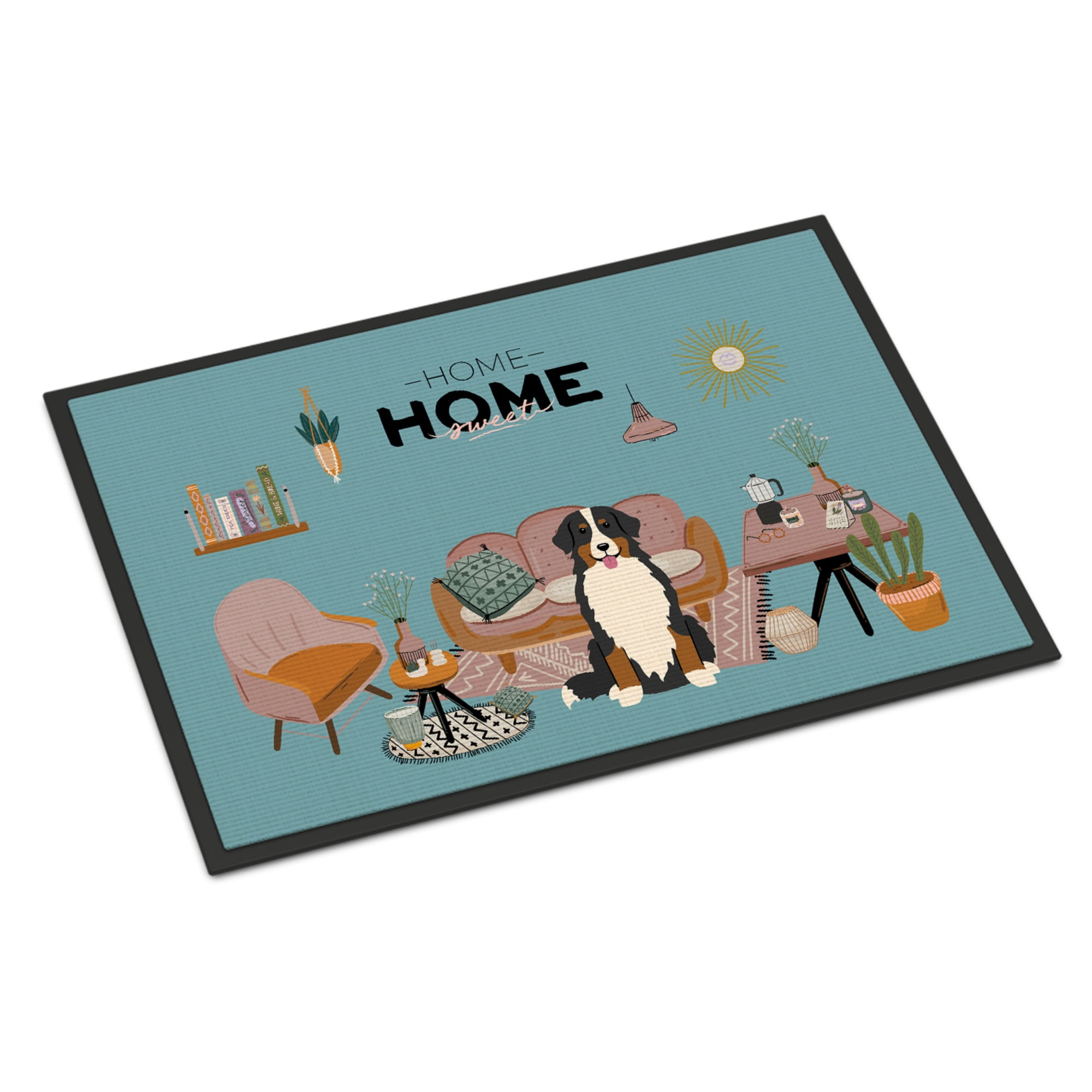 Bernese Mountain Dog Sweet Home Indoor or Outdoor Mat 24x36 CK7881JMAT ...