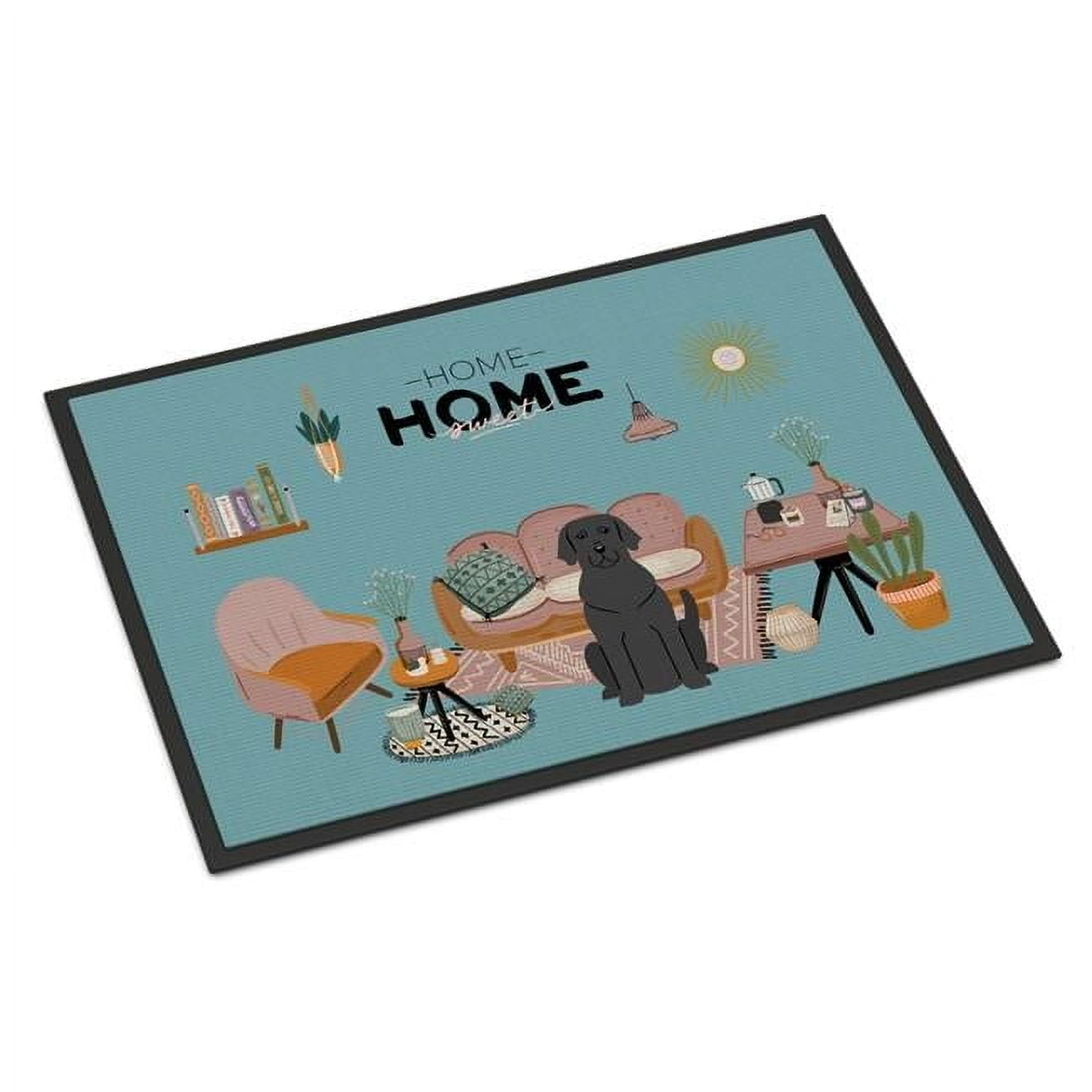 Carolines Treasures CK7902MAT 18 x 27 in. Black Labrador Sweet Home ...