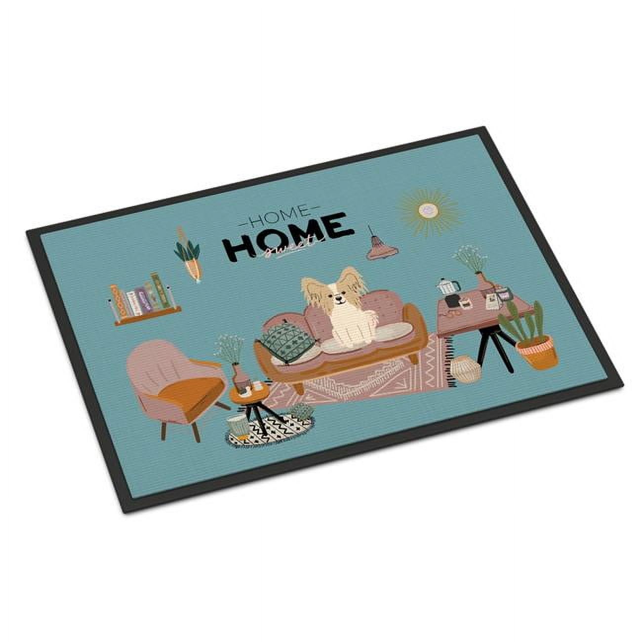 Carolines Treasures CK7922JMAT 24 x 36 in. Sable White Papillon Sweet ...