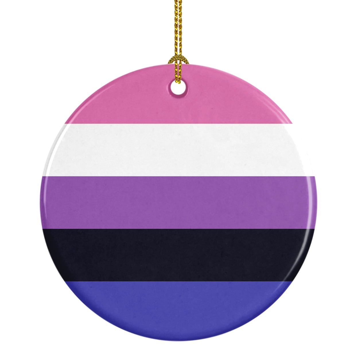 Genderfluid Pride Ceramic Ornament - Walmart Business Supplies