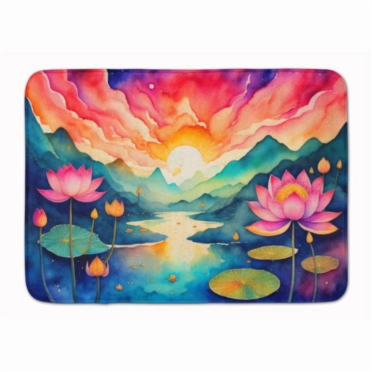 Carolines Treasures DAC1446RUG 19 x 27 in. Unisex Lotus in Color Memory ...