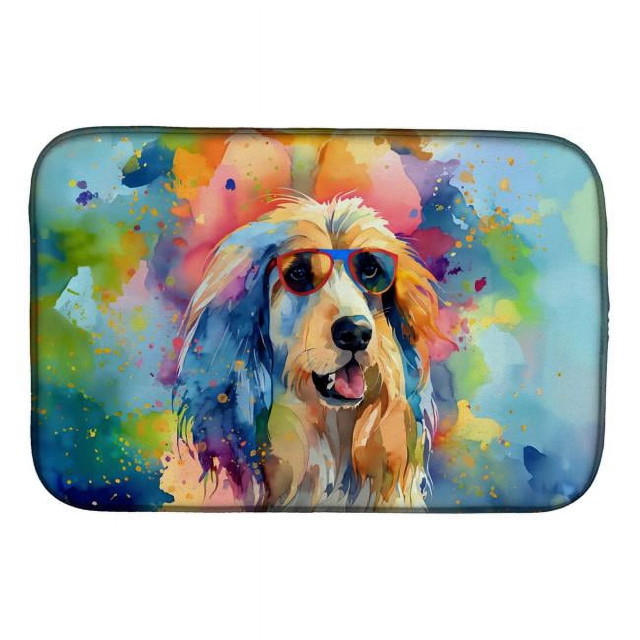 Carolines Treasures DAC2448DDM 0.2 x 21 x 14 in. Afghan Hound Hippie ...