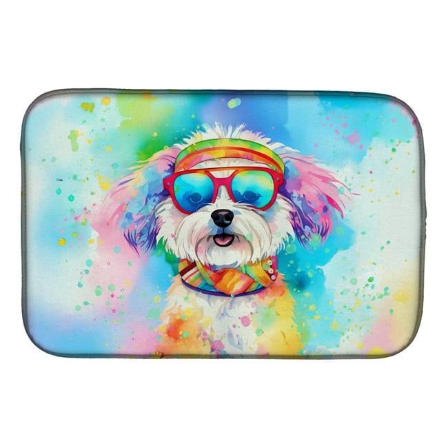Carolines Treasures DAC2463DDM 0.2 x 21 x 14 in. Bichon Frise Hippie ...