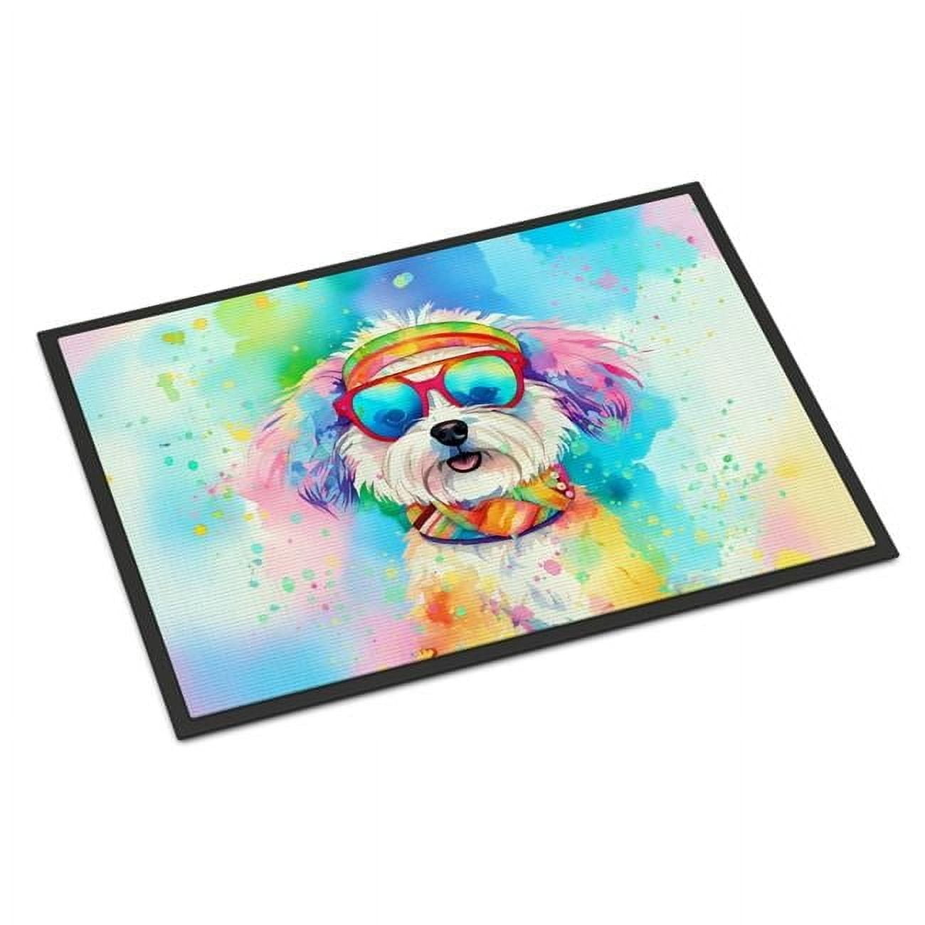 Carolines Treasures DAC2463MAT 0.15 x 18 x 27 in. Bichon Frise Hippie ...
