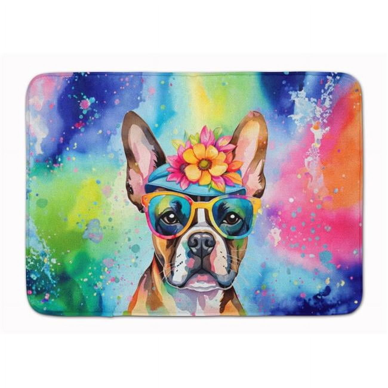 Carolines Treasures DAC2468RUG 19 x 27 in. Boston Terrier Hippie Dawg ...
